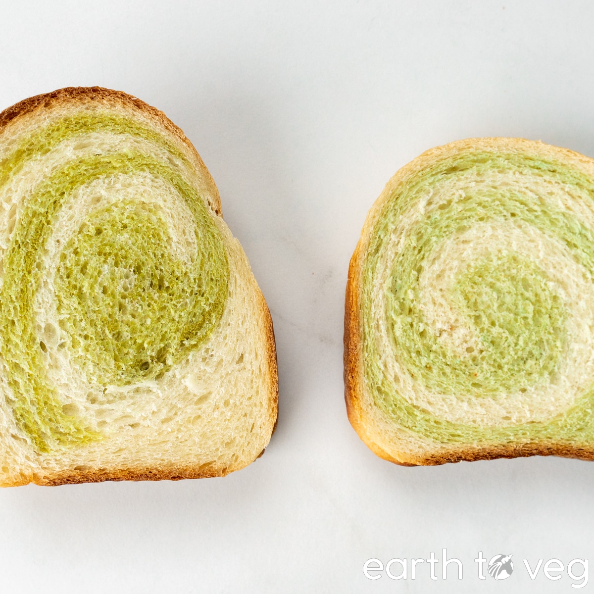 Vegan Pandan Bread with Coconut Cream - Earth to Veg