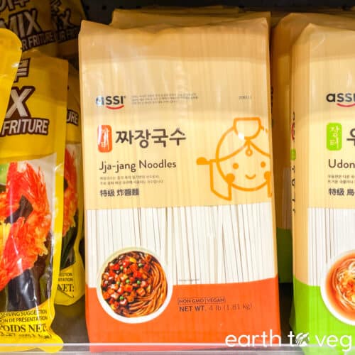 Vegan Jajangmyeon for Two (Korean Black Bean Noodles)