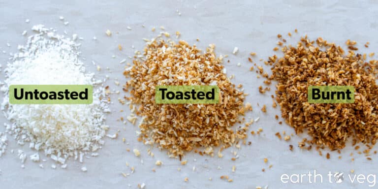 Skillet Toasted Coconut (Shredded or Flaked) - Earth to Veg