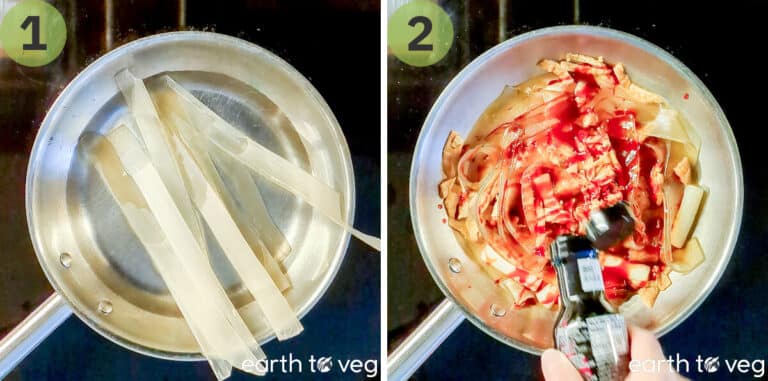 Spicy Glass Noodles with Buldak Hot Sauce - Earth to Veg