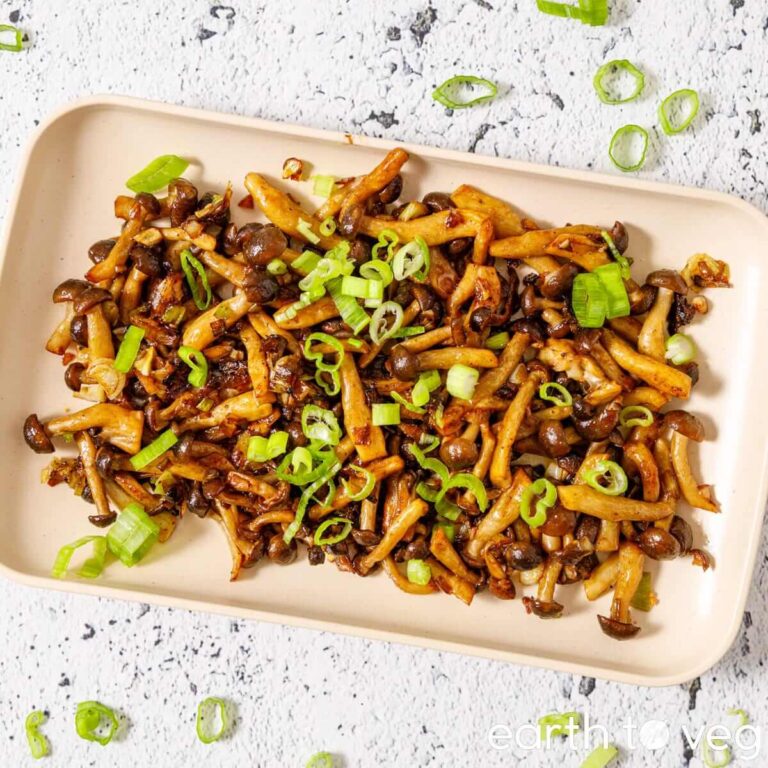 Shimeji Mushroom Stir Fry - Earth to Veg